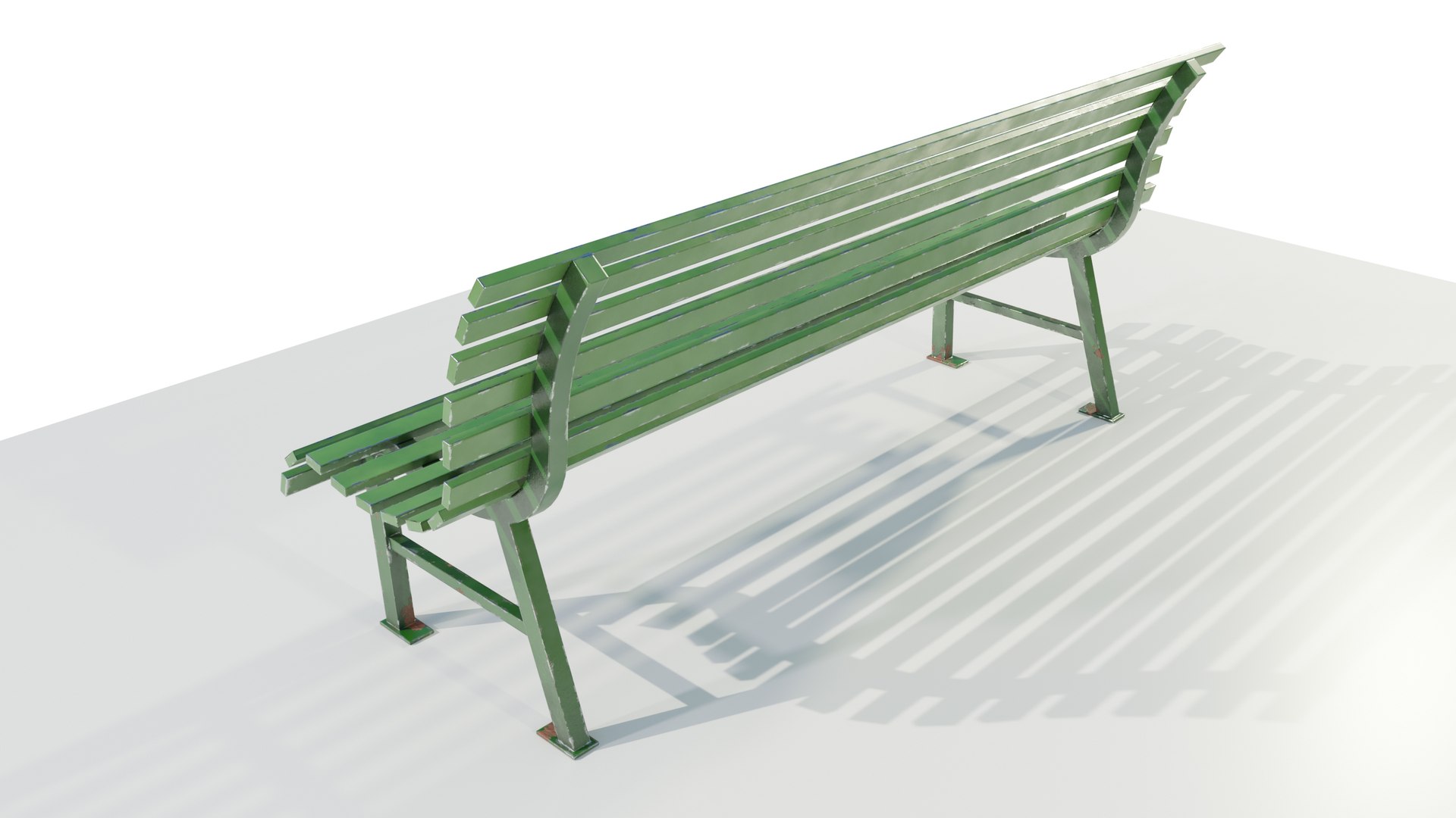 3D Metal Bench Model - TurboSquid 1985336