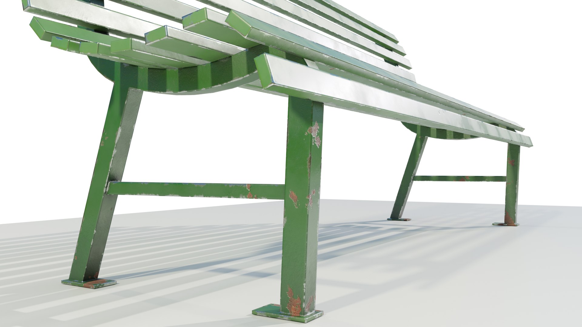 3D Metal Bench Model - TurboSquid 1985336