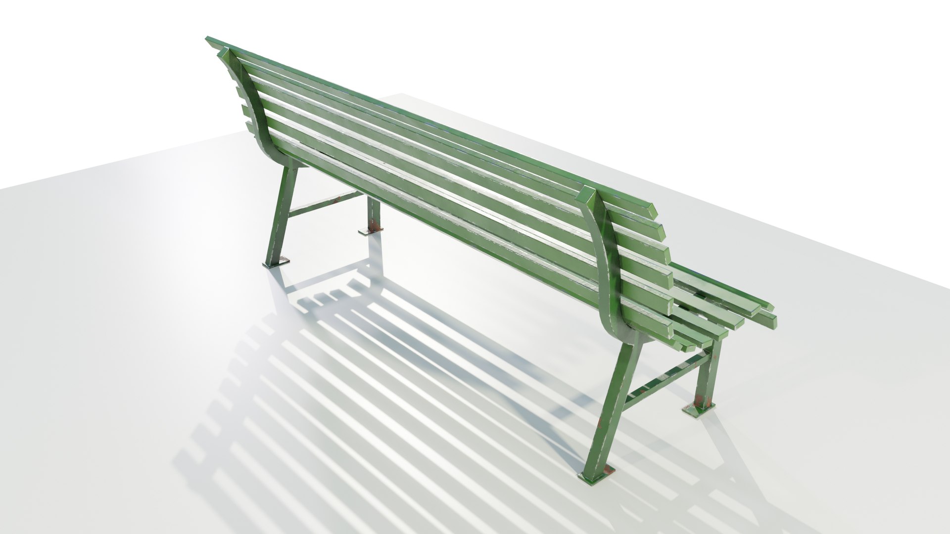 3D Metal Bench Model - TurboSquid 1985336