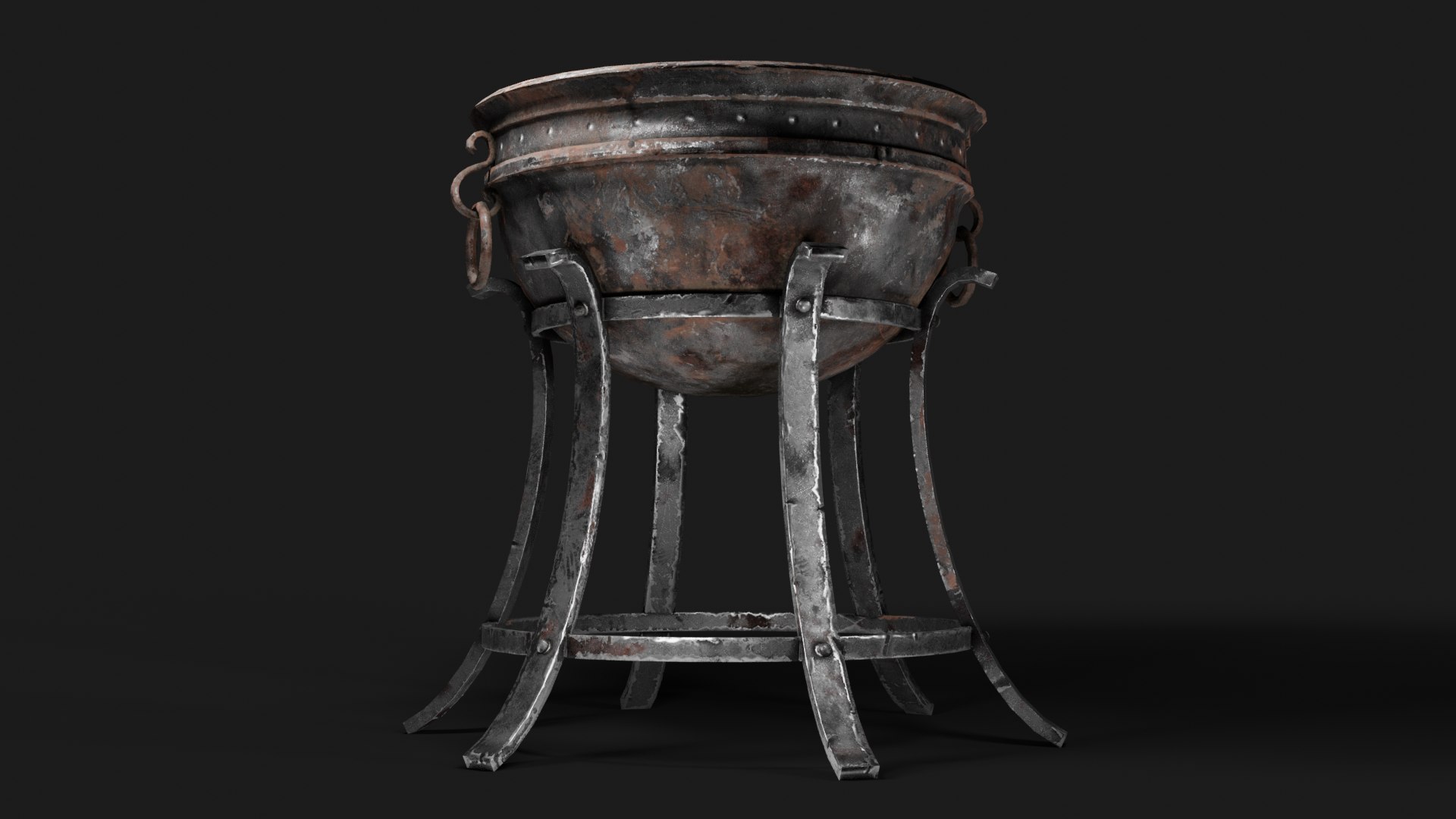 Iron Brazier 3D Model - TurboSquid 1440052