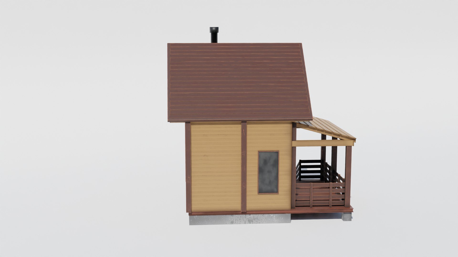 3D Low Poly Wood Home Model - TurboSquid 1936231
