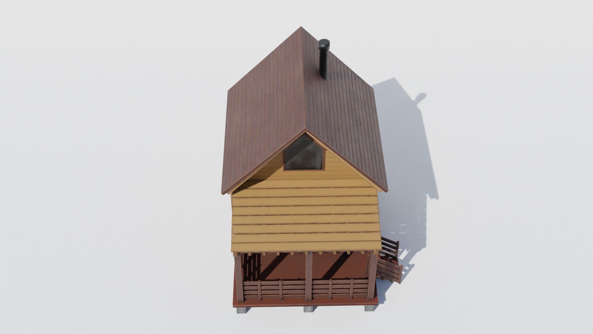 3D Low Poly Wood Home Model - TurboSquid 1936231