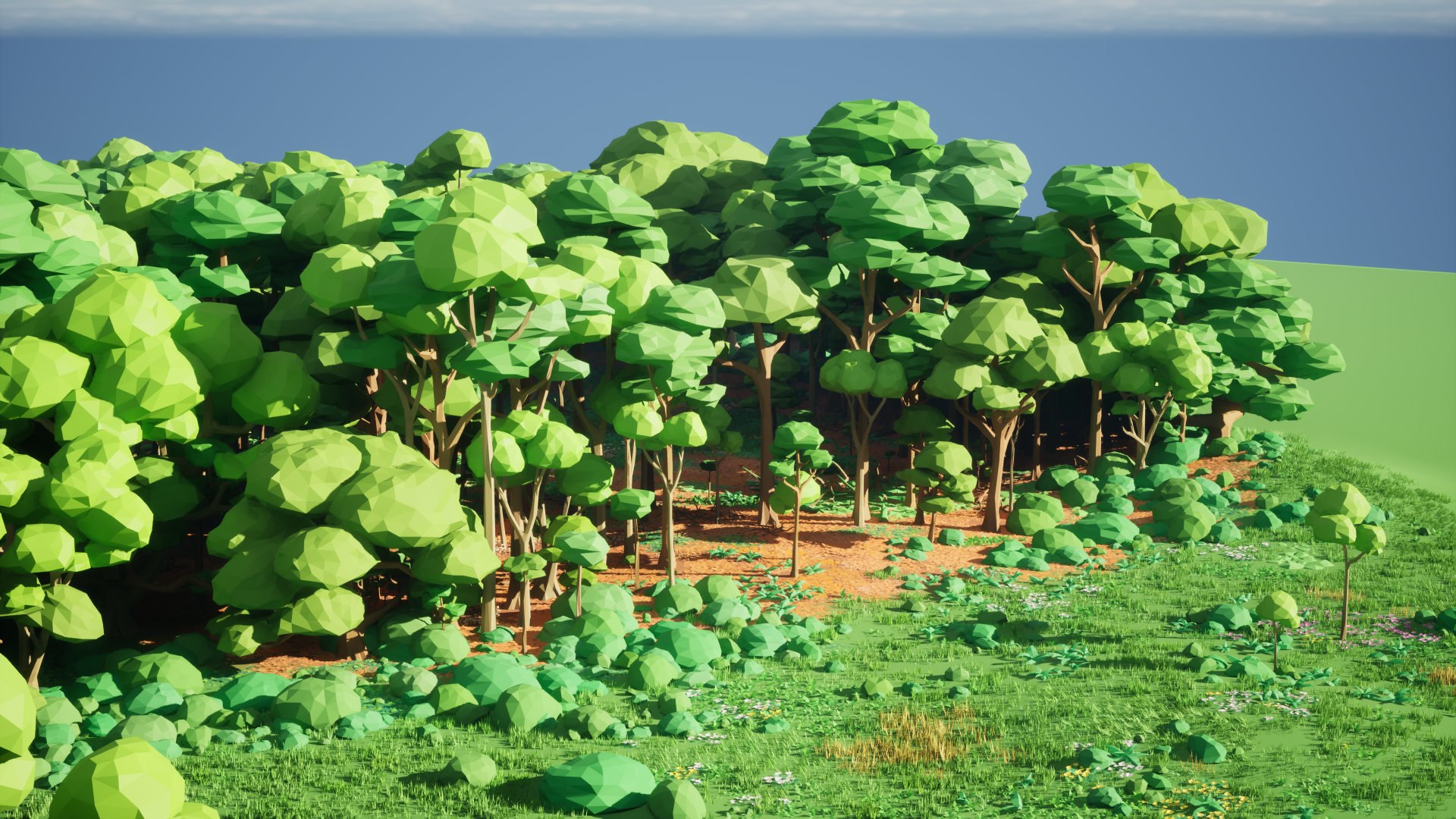 3D Lowpoly Foliage Pack - Broadleaf Forest - TurboSquid 2167446