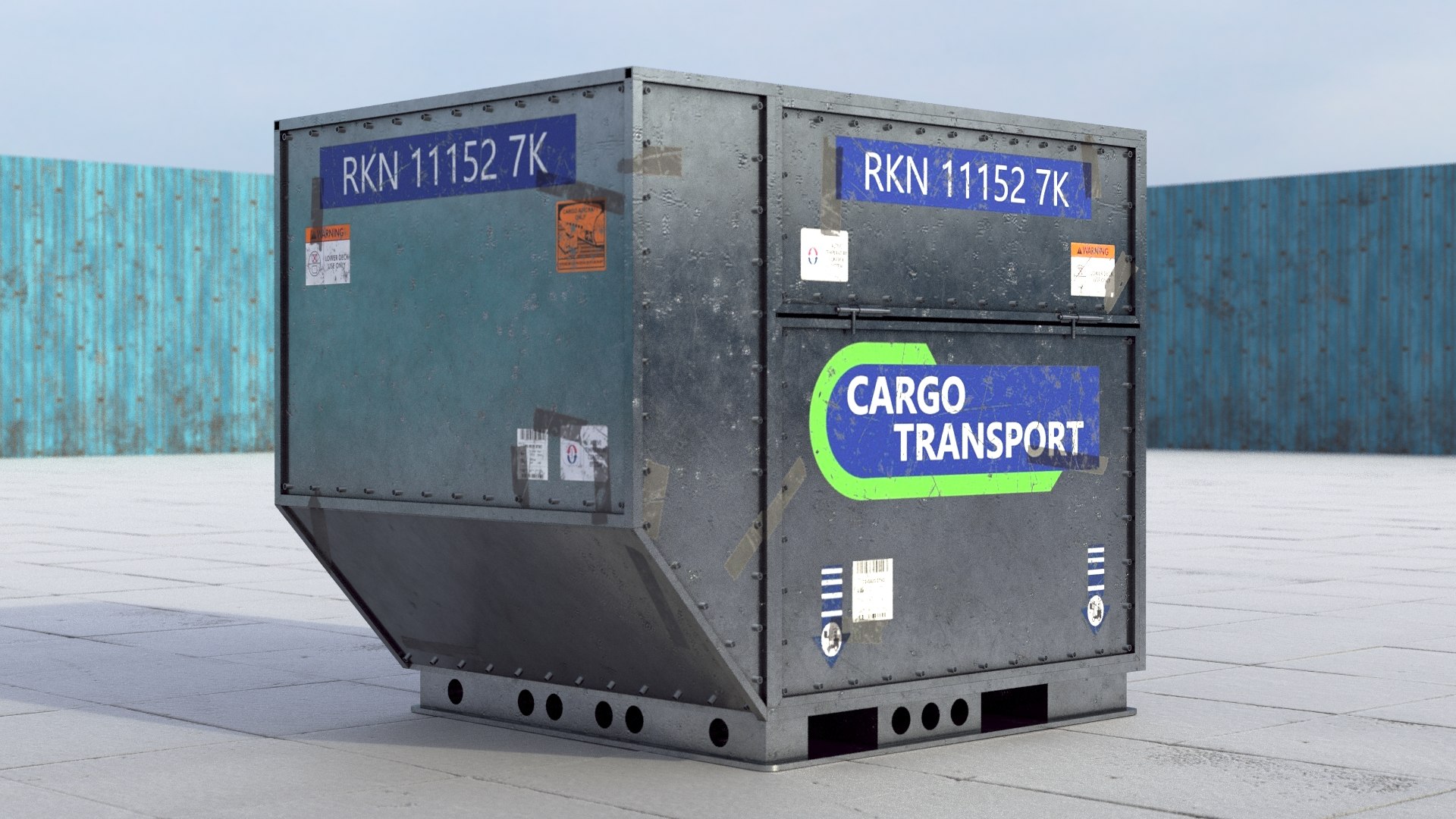 Airport Cargo Container 3D - TurboSquid 1303068