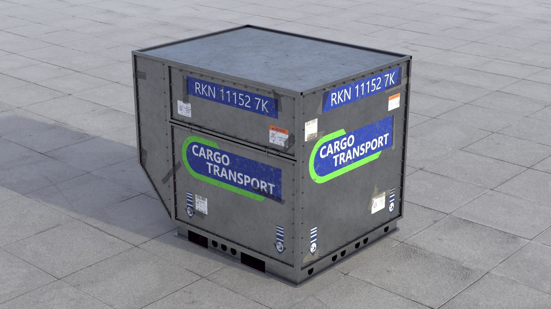Airport Cargo Container 3D - TurboSquid 1303068