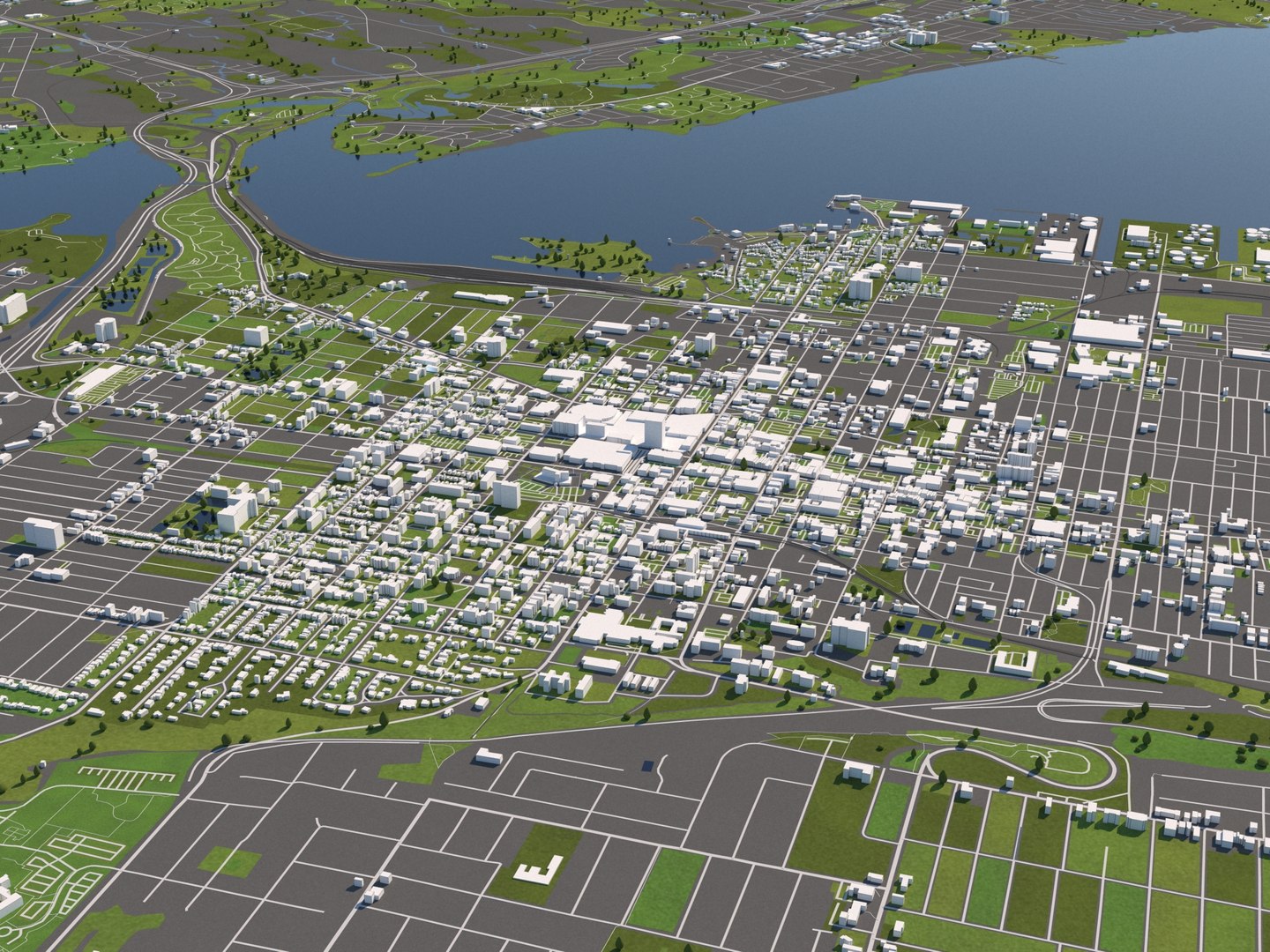 3D Buildings Houses Maps Model - TurboSquid 1489990