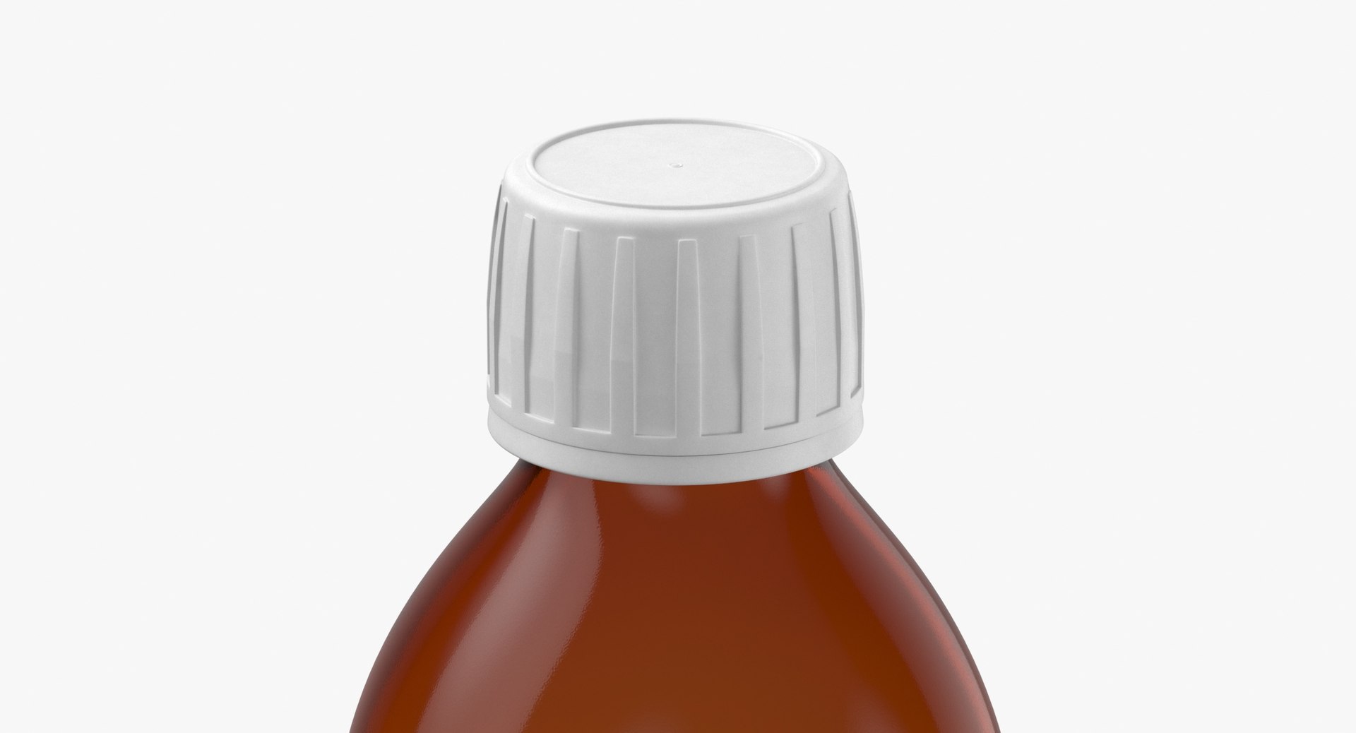 Glass Syrup Bottle 250ml 3D Model - TurboSquid 2019659