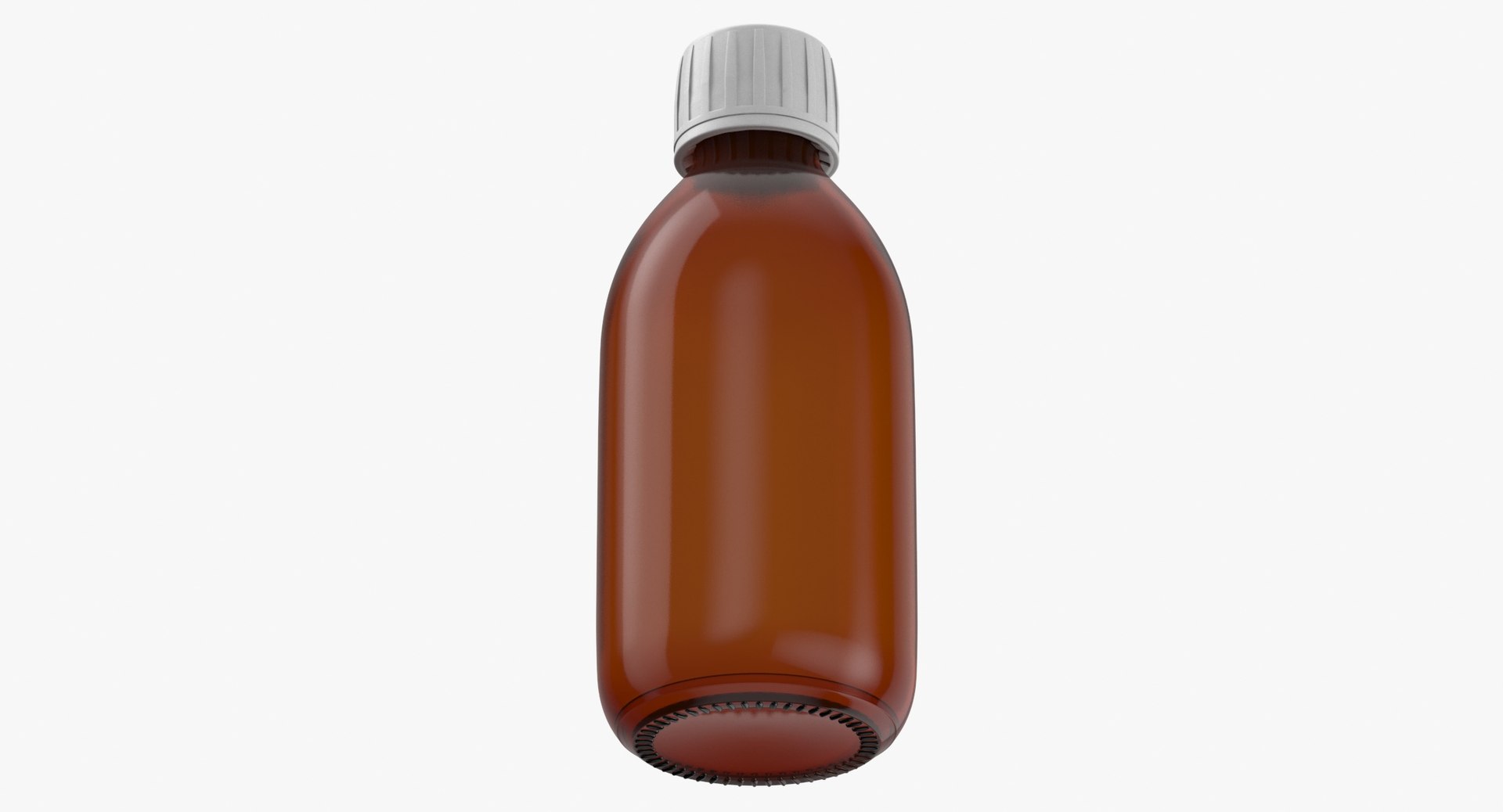 Glass Syrup Bottle 250ml 3D Model - TurboSquid 2019659