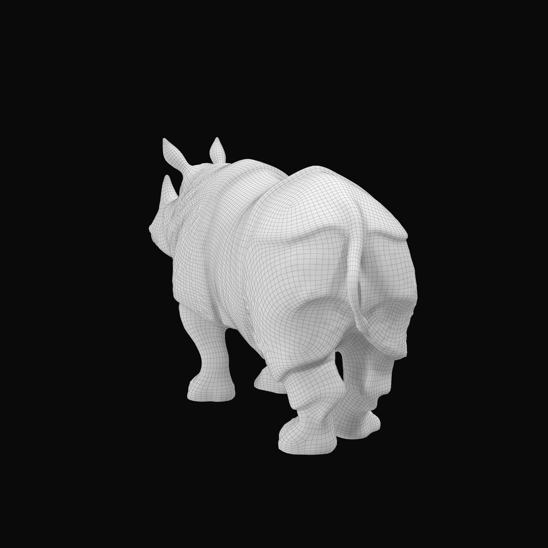 max rhino statue
