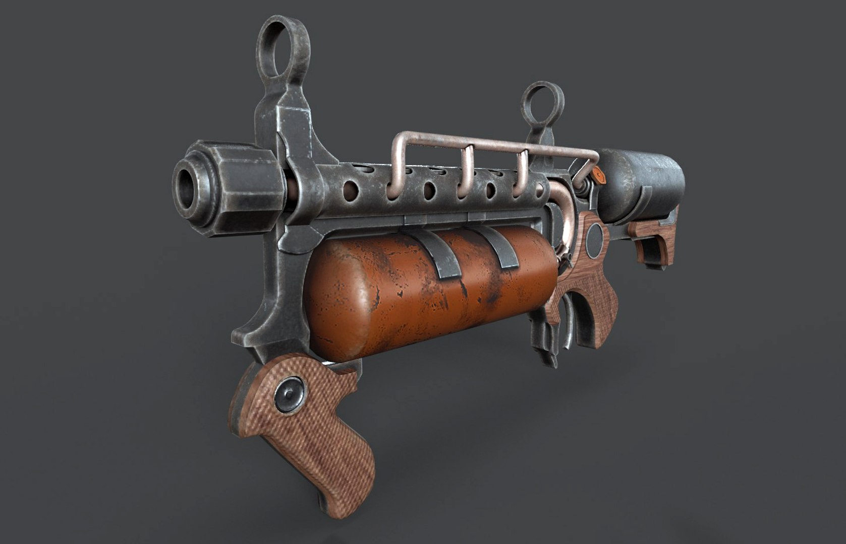 Flamethrower Flame 3D Model - TurboSquid 1677982
