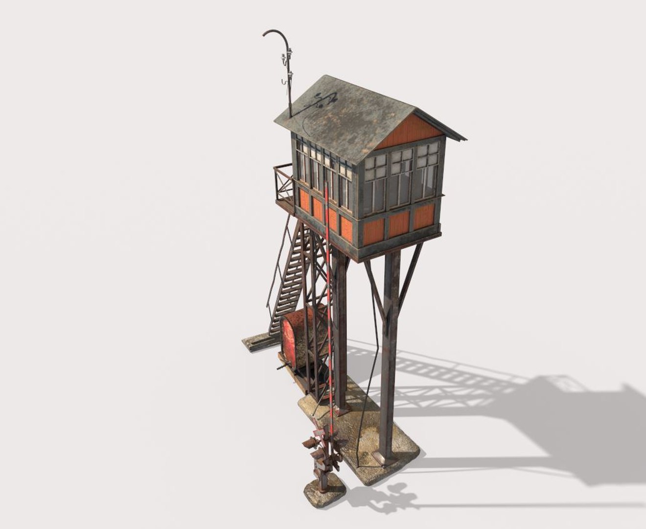 Railroad Signal Tower 3D Model - TurboSquid 1814624