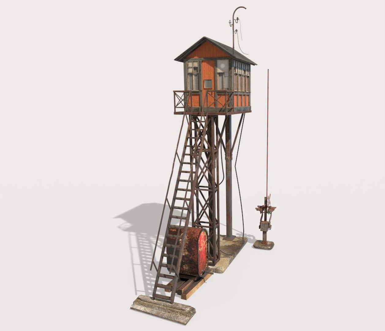 Railroad Signal Tower 3D Model - TurboSquid 1814624
