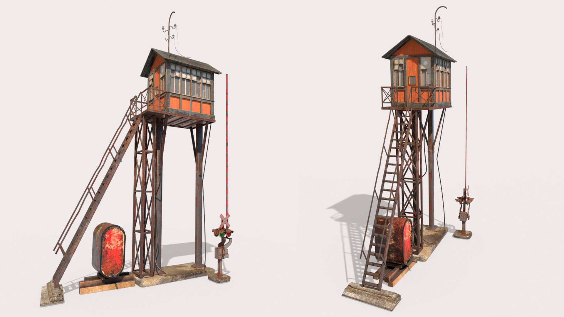 Railroad Signal Tower 3D Model - TurboSquid 1814624