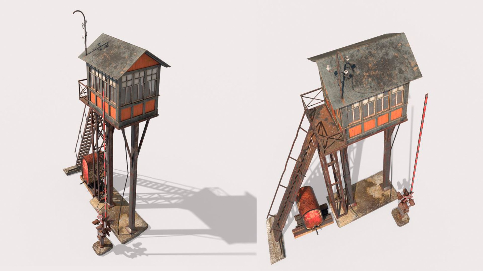 Railroad Signal Tower 3D Model - TurboSquid 1814624