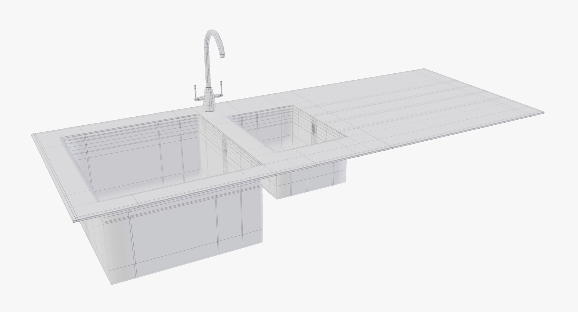 3D Model Kitchen Sink - TurboSquid 1269682