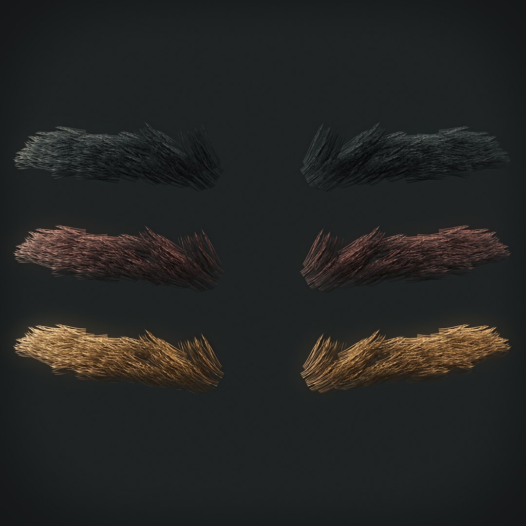 3D Model Eyebrows 2 - TurboSquid 1491701