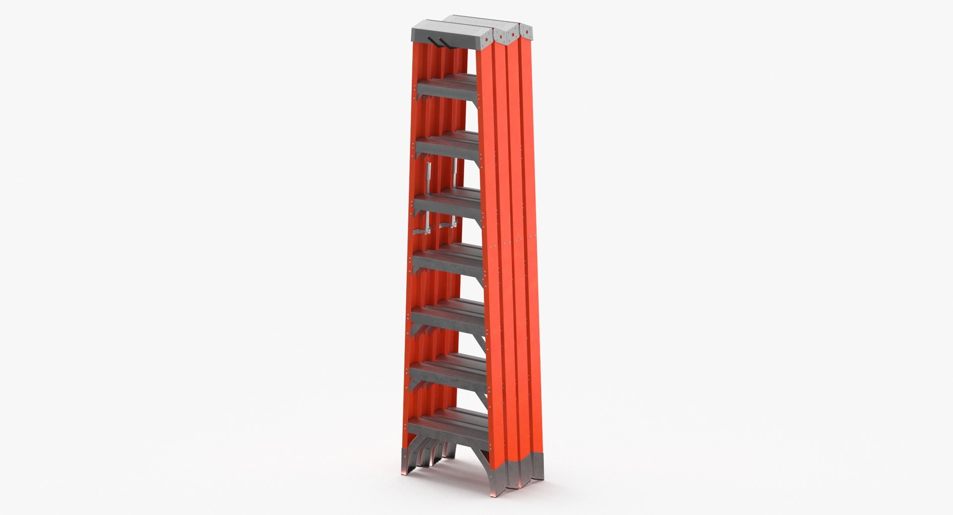 Ladder Storage 02 Tall Ladder Clean and Dirty 3D model - TurboSquid 2151576