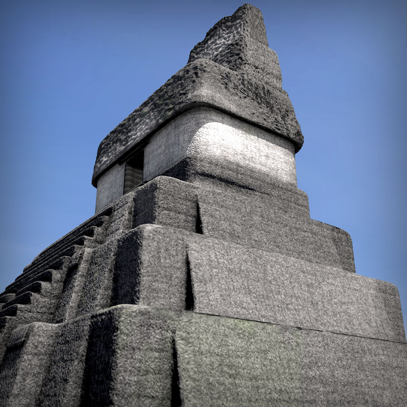 3d model mayan pyramid