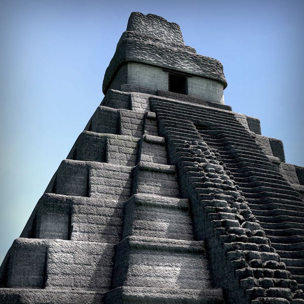 3d model mayan pyramid