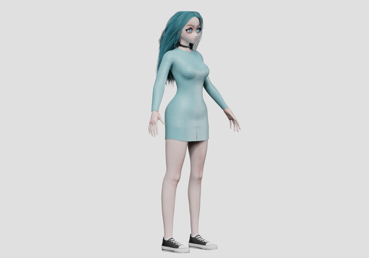 Cute Basic Girl V35992 Model - TurboSquid 2271046
