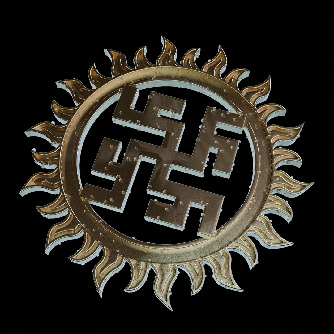 3D Model Of Slavic Rune Pendant Model - TurboSquid 2302994