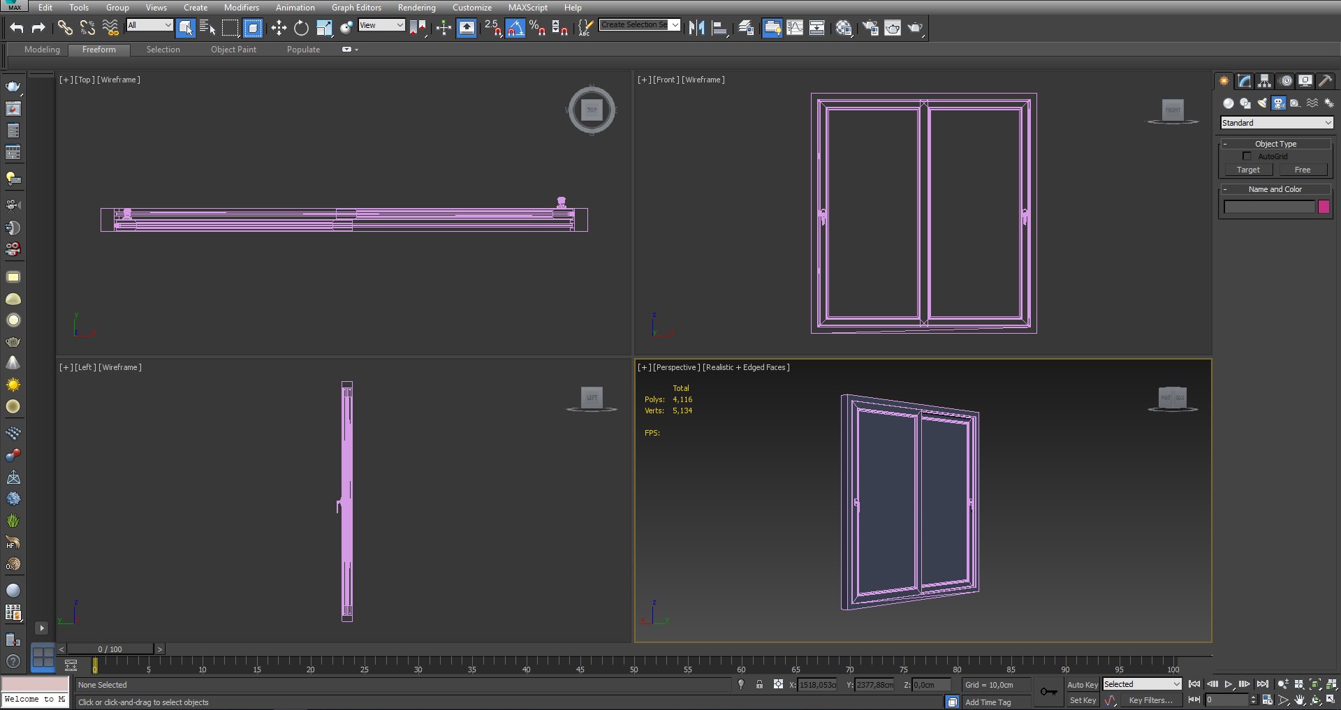 3D Sliding Windows Door - TurboSquid 1373866