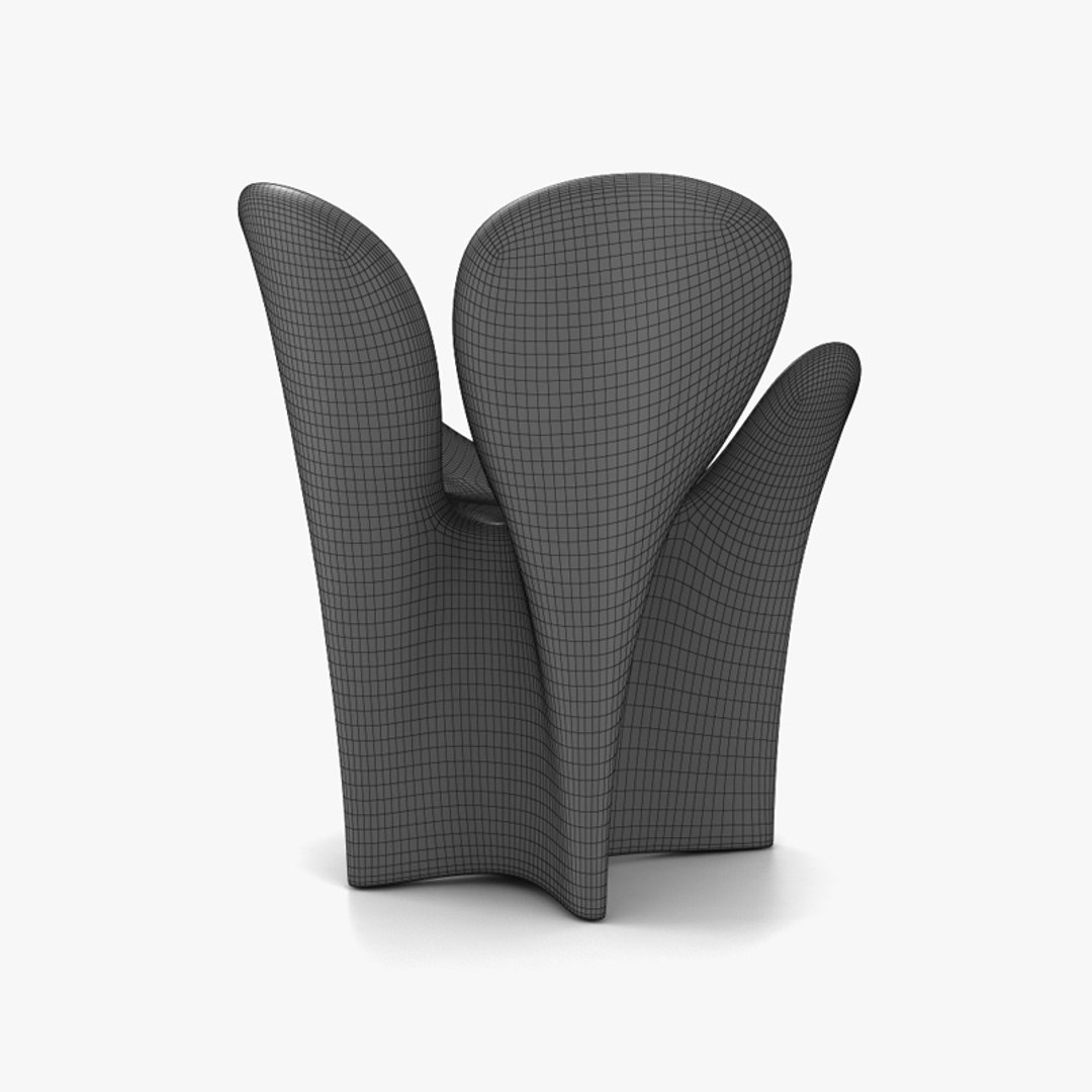 Driade Clover Chair 3D model - TurboSquid 1979580