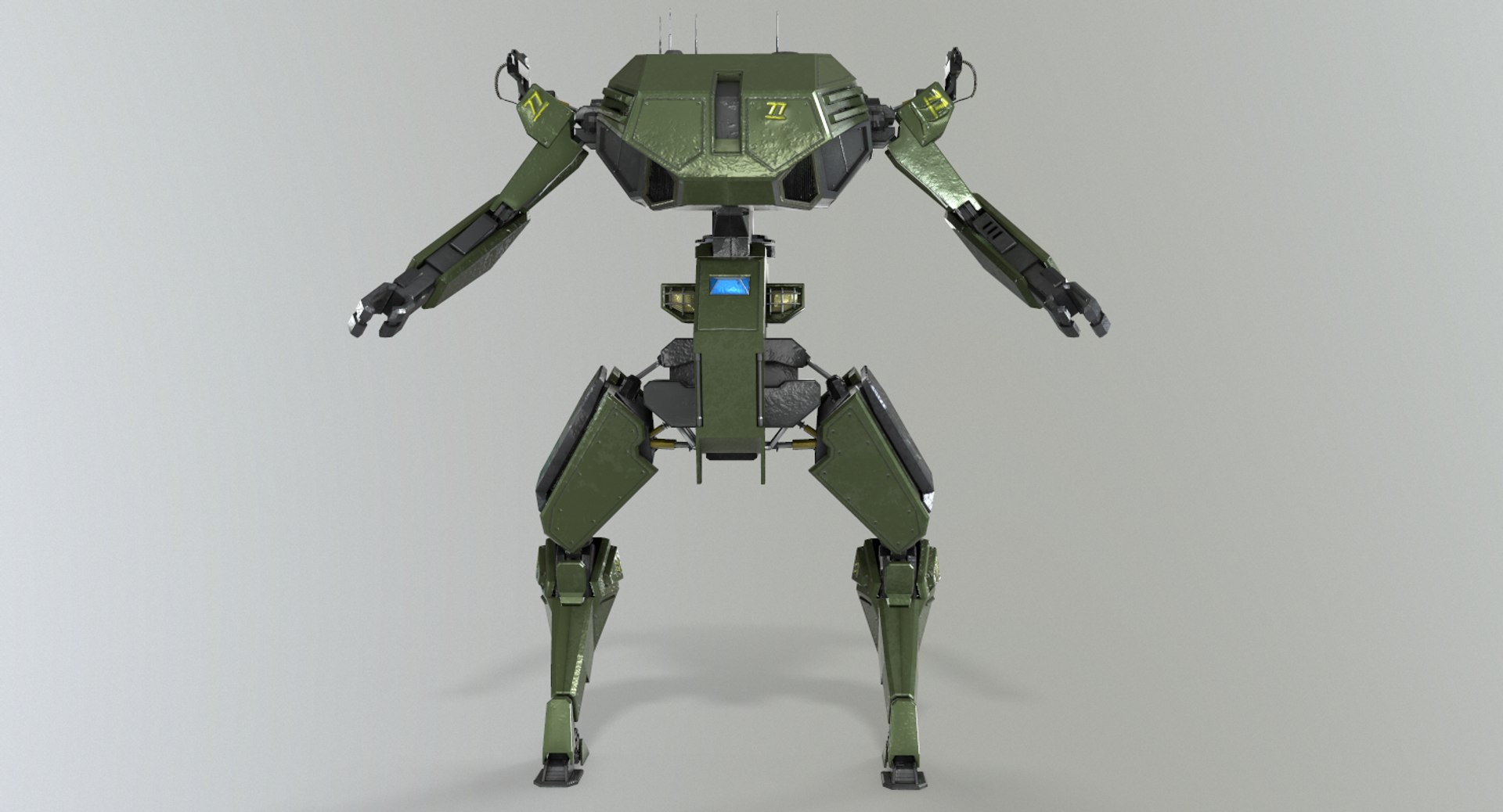 3D Mecha Battle Robot - TurboSquid 1342075