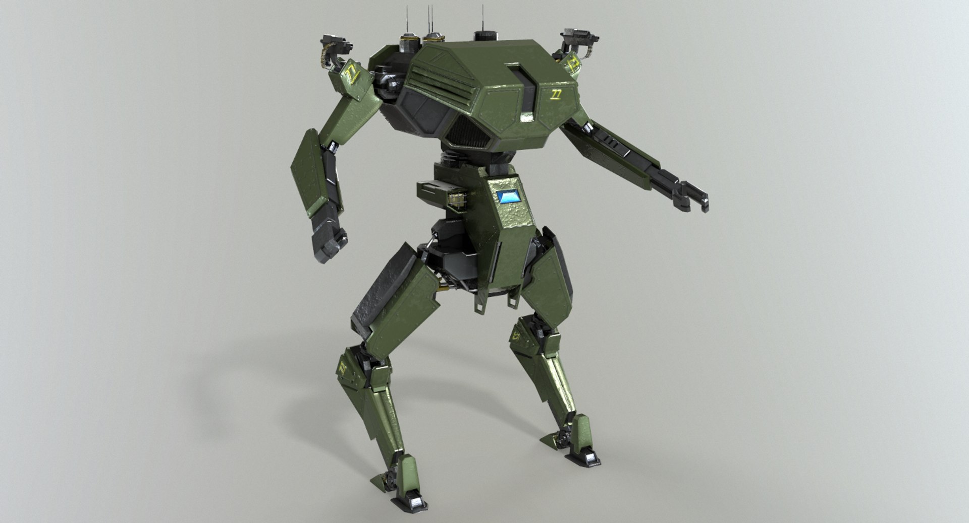 3D Mecha Battle Robot - TurboSquid 1342075