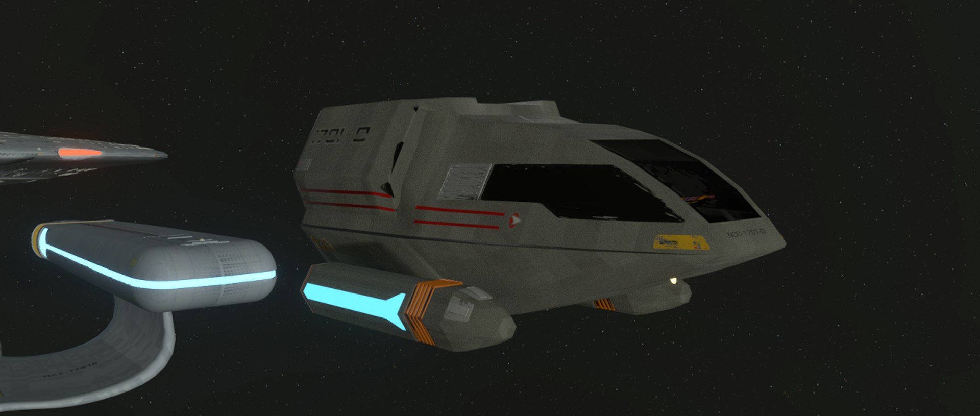 Federation Shuttle And Bay Model - TurboSquid 1753612