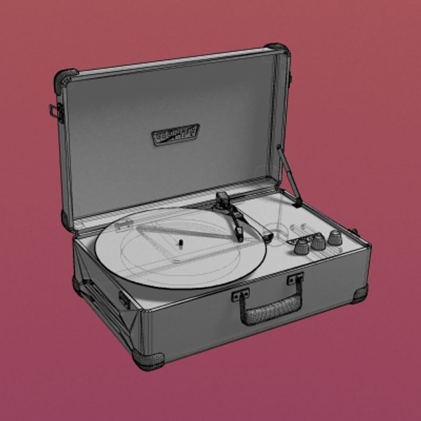 3ds max retro record player