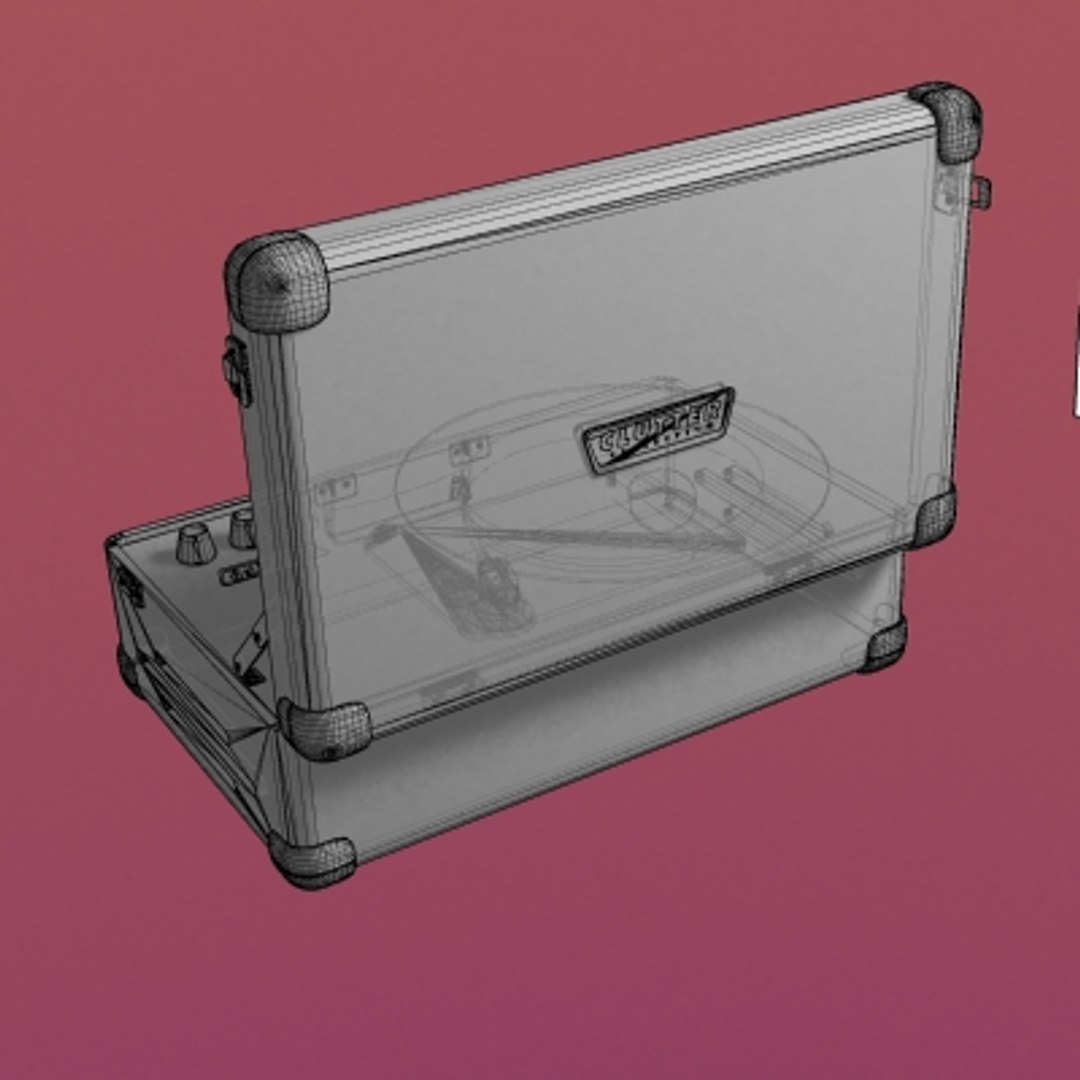 3ds max retro record player