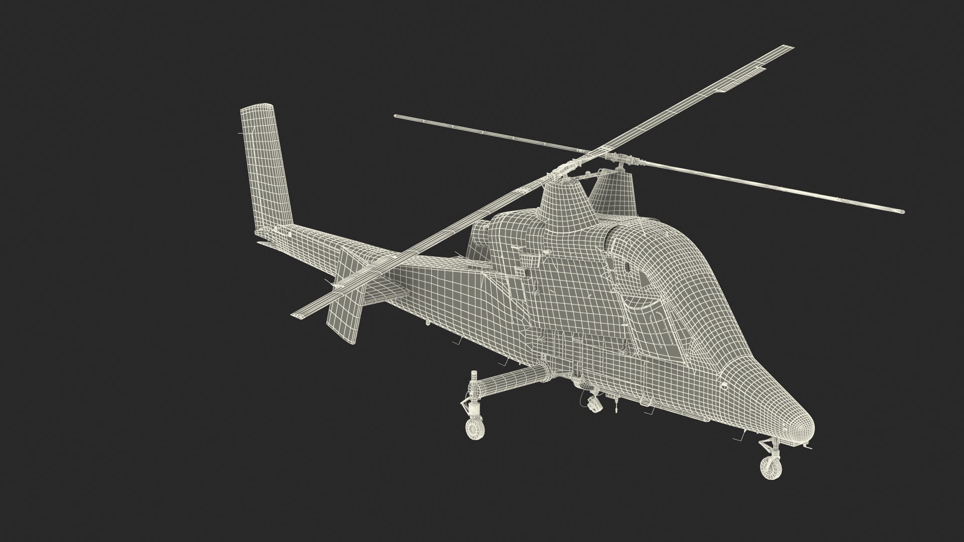 Synchropter Helicopter Exterior Only Model - TurboSquid 1808634