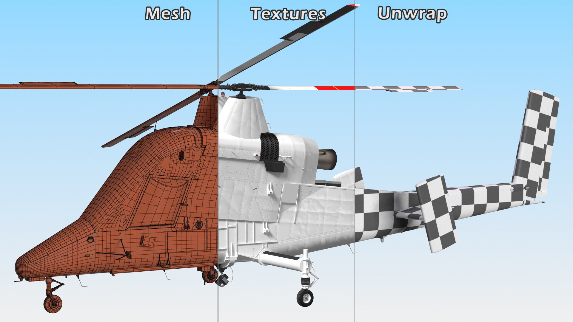 Synchropter Helicopter Exterior Only Model - TurboSquid 1808634