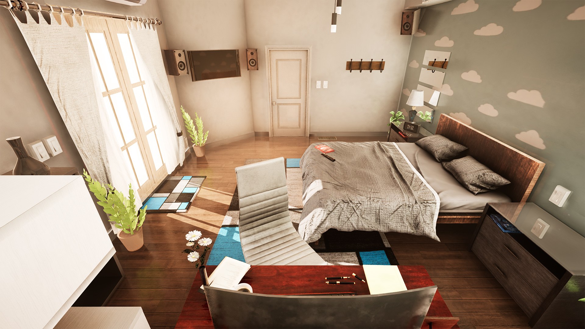 3D Model Small Bedroom Furniture Package 80 Variations - TurboSquid 1984635