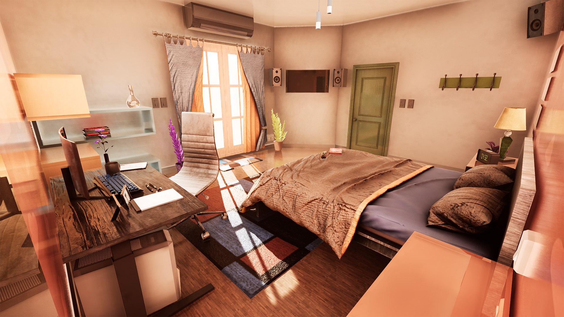 3D Model Small Bedroom Furniture Package 80 Variations - TurboSquid 1984635