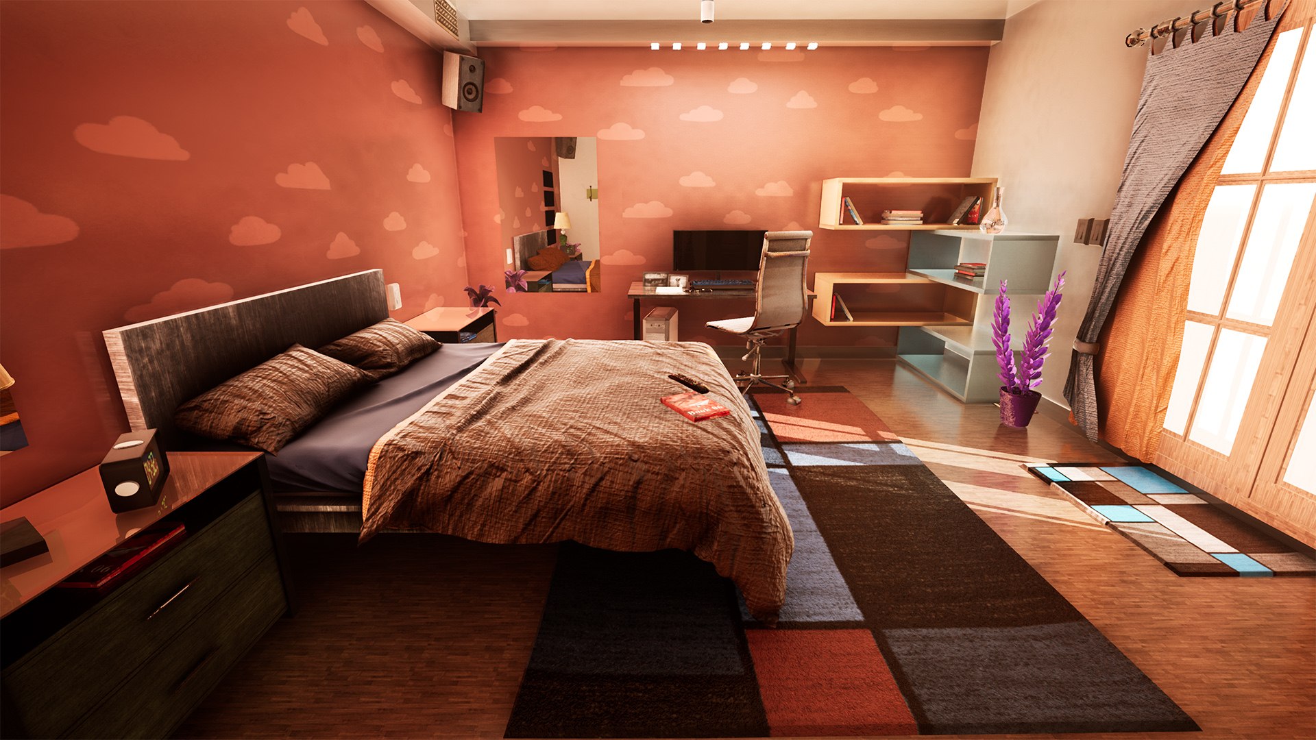 3D Model Small Bedroom Furniture Package 80 Variations - TurboSquid 1984635