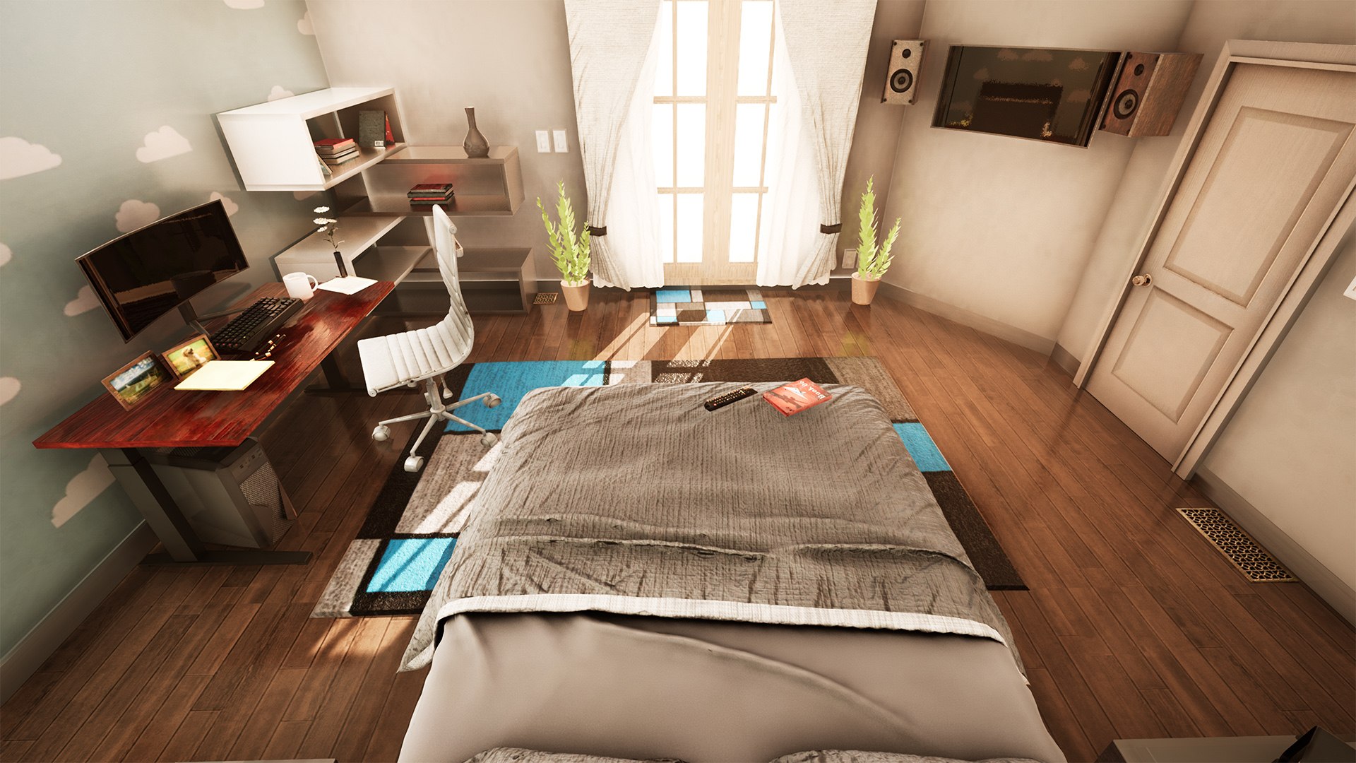 3D Model Small Bedroom Furniture Package 80 Variations - TurboSquid 1984635