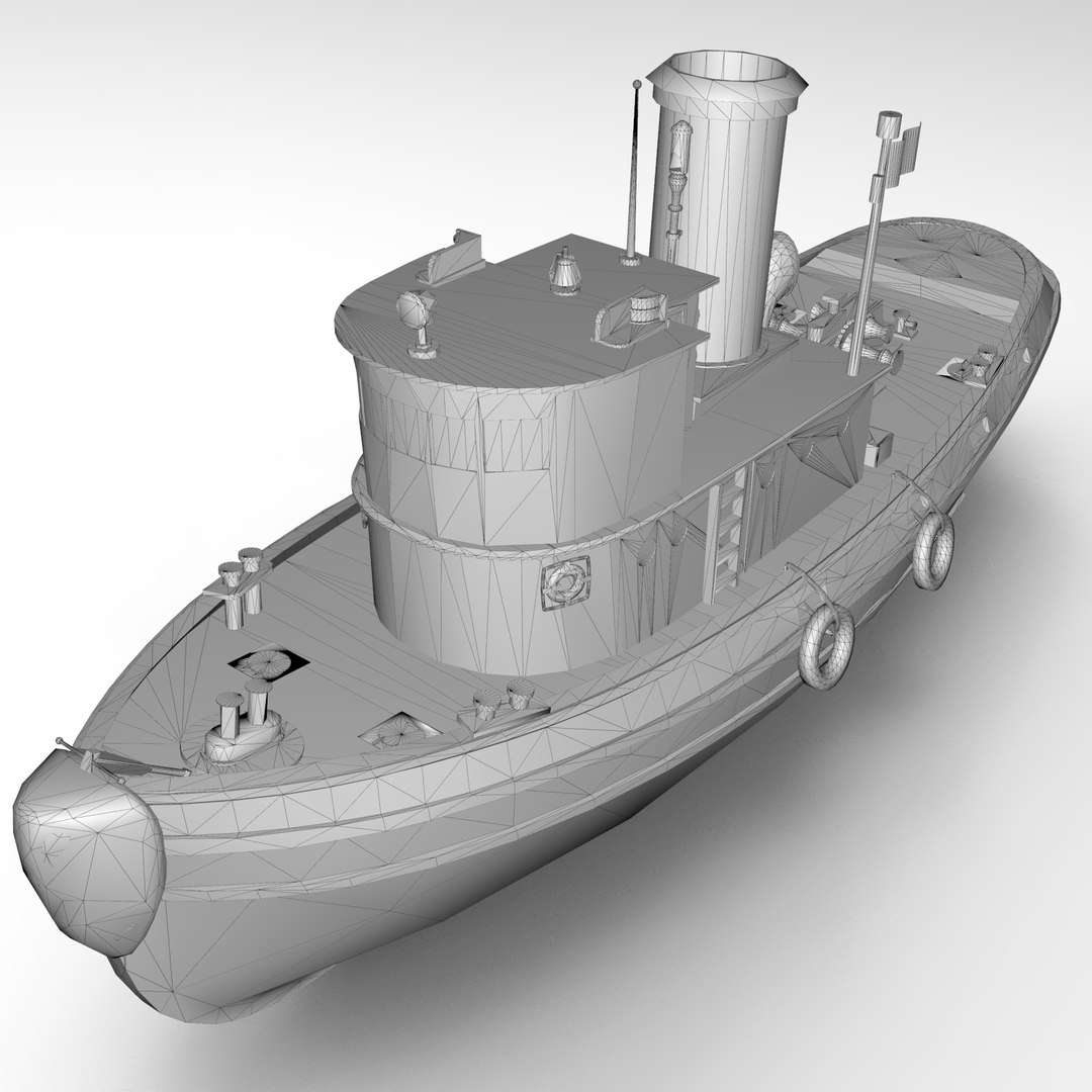Tug Boat 3D Model - TurboSquid 1566760