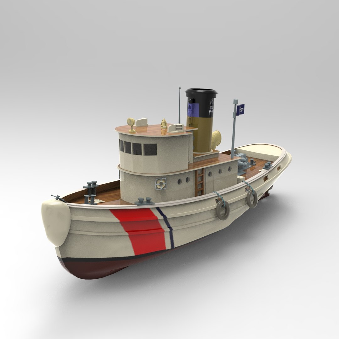 Tug Boat 3D Model - TurboSquid 1566760