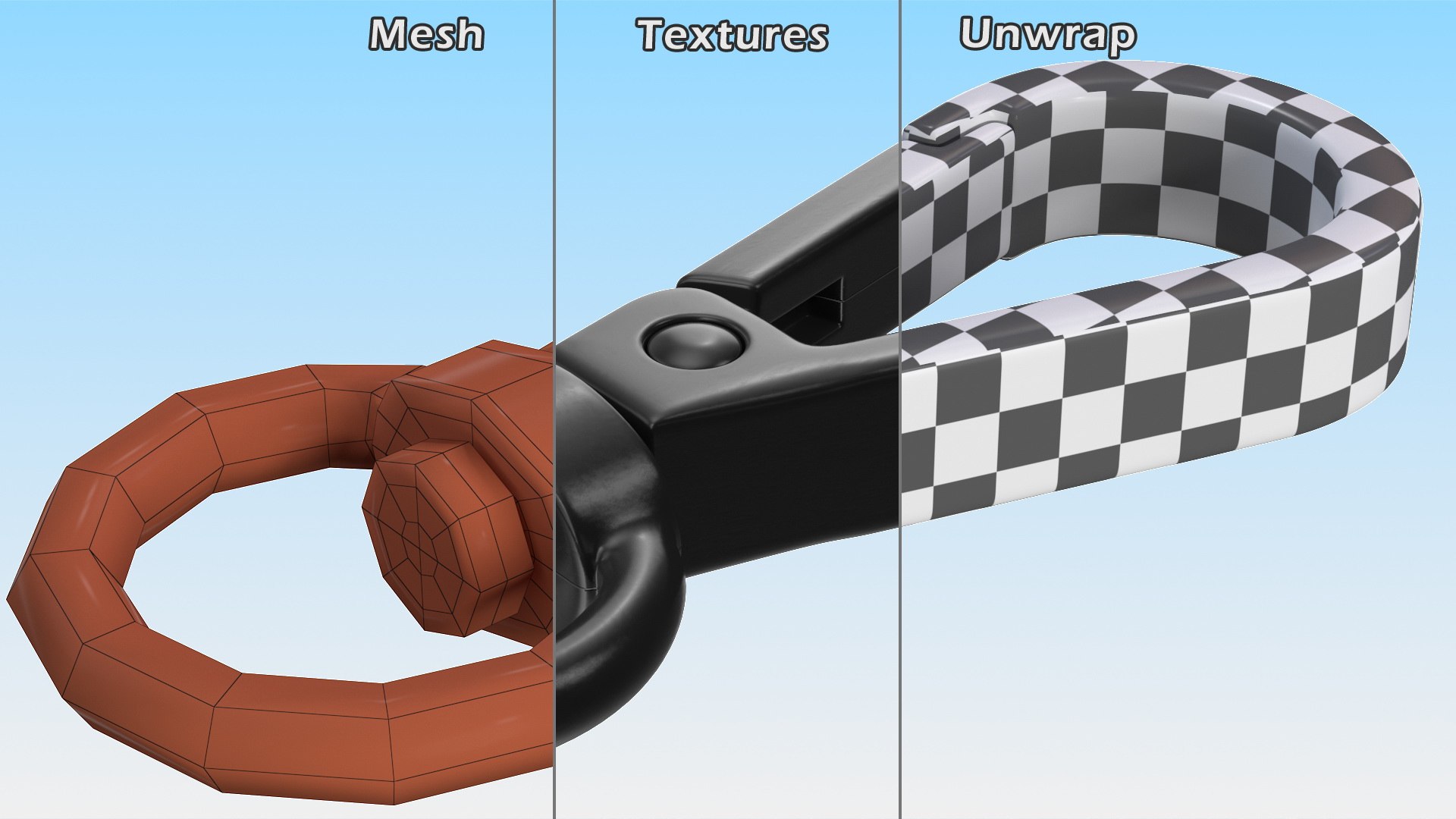 3D Push Gate Snap Hook Black model - TurboSquid 1777963