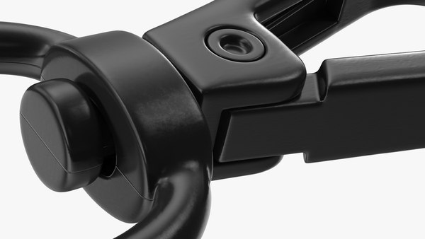 3D Push Gate Snap Hook Black model - TurboSquid 1777963