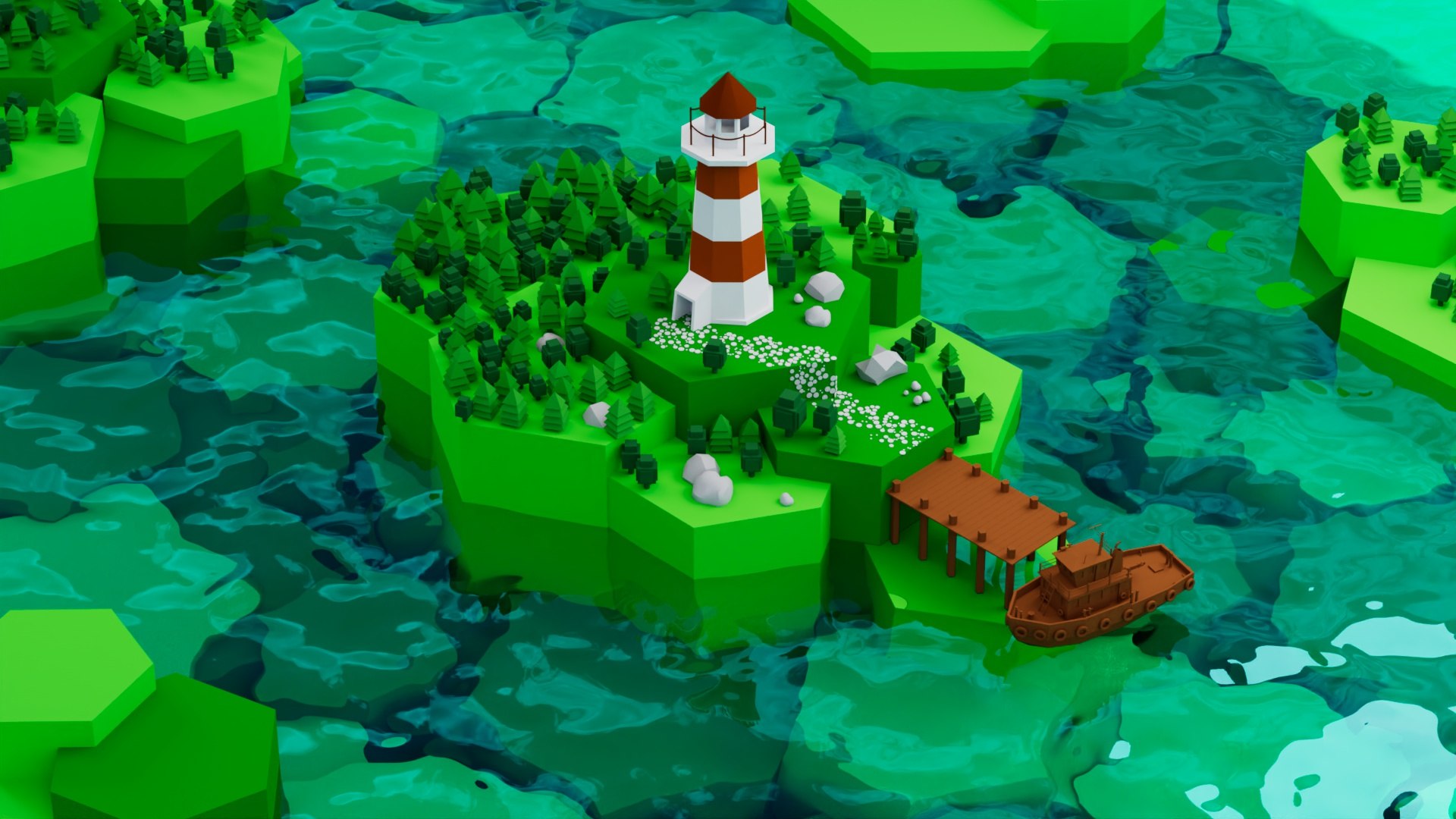 Low Poly World 01 Model - TurboSquid 2132252