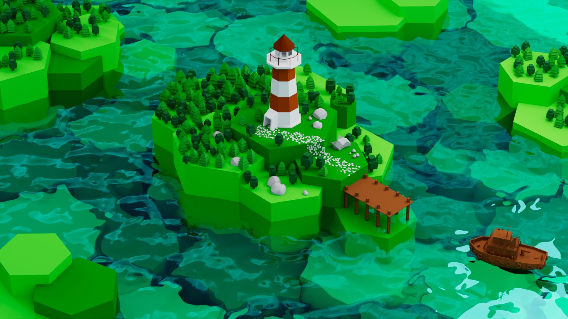 Low Poly World 01 Model - TurboSquid 2132252