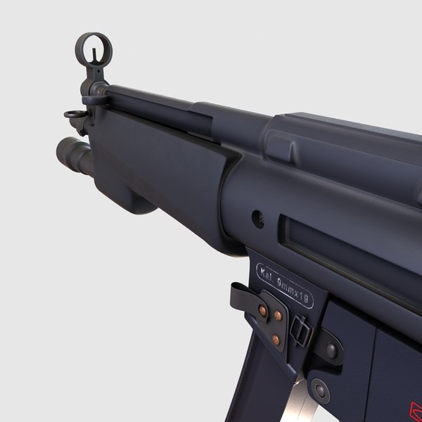 guns submachine 3d model