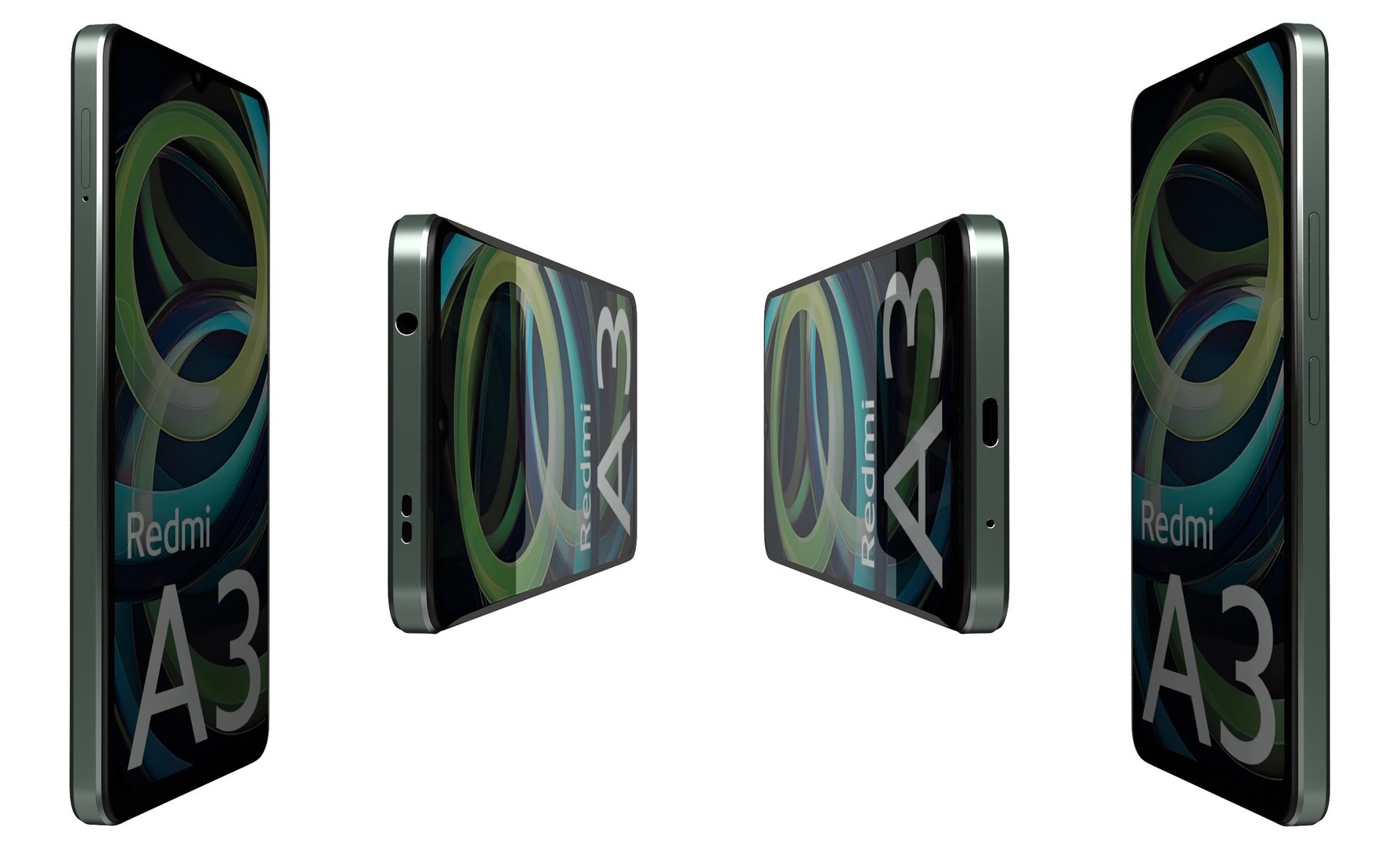 3D Xiaomi Redmi A3 Green Model - TurboSquid 2190512