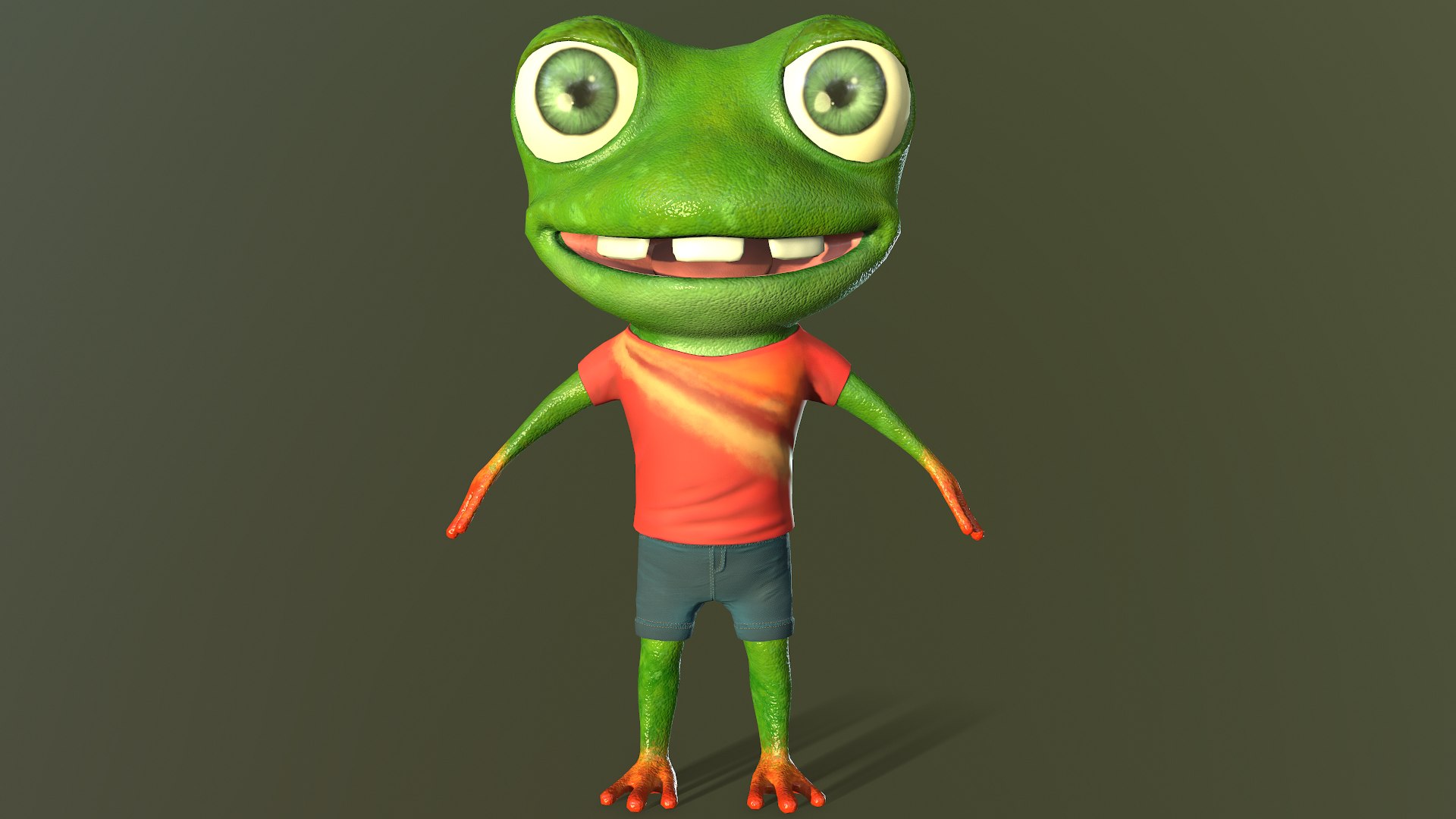 3D Model Mr.Cracker Frog - TurboSquid 1729665