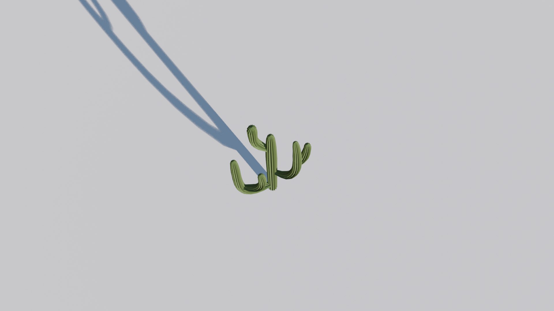 Stylized Low Poly Cactus 3D Model - TurboSquid 2436785