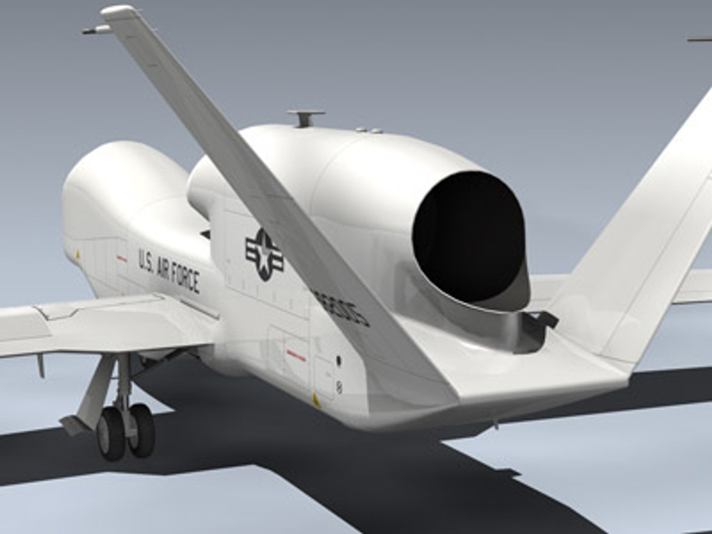 3d Rq-4a Global Hawk Aircraft Model