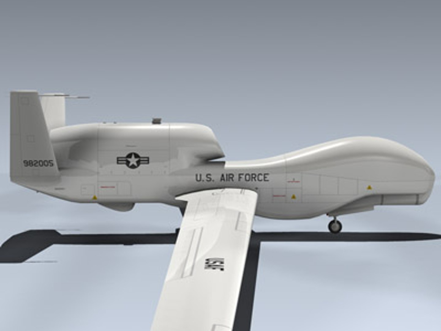 3d Rq-4a Global Hawk Aircraft Model
